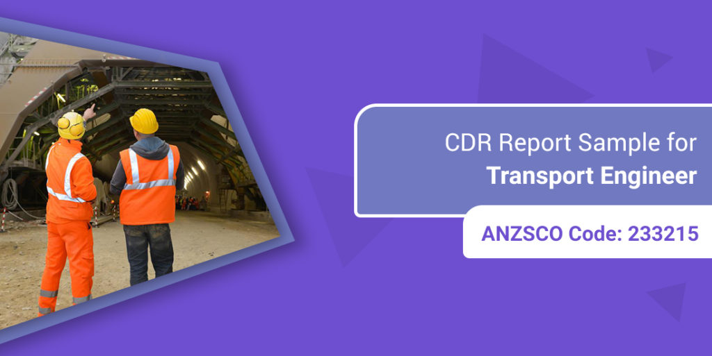 CDR Sample for Transport Engineer | CDRAustraliaMigration